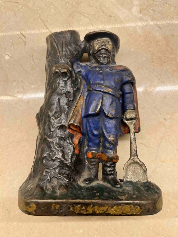 Antique Cast Iron Captain Kidd Coin Bank | eBay