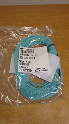 Quiktron VS 25m LC ST 10G DPX PVC Fiber Patch Cable 852-L22-083 25 ...