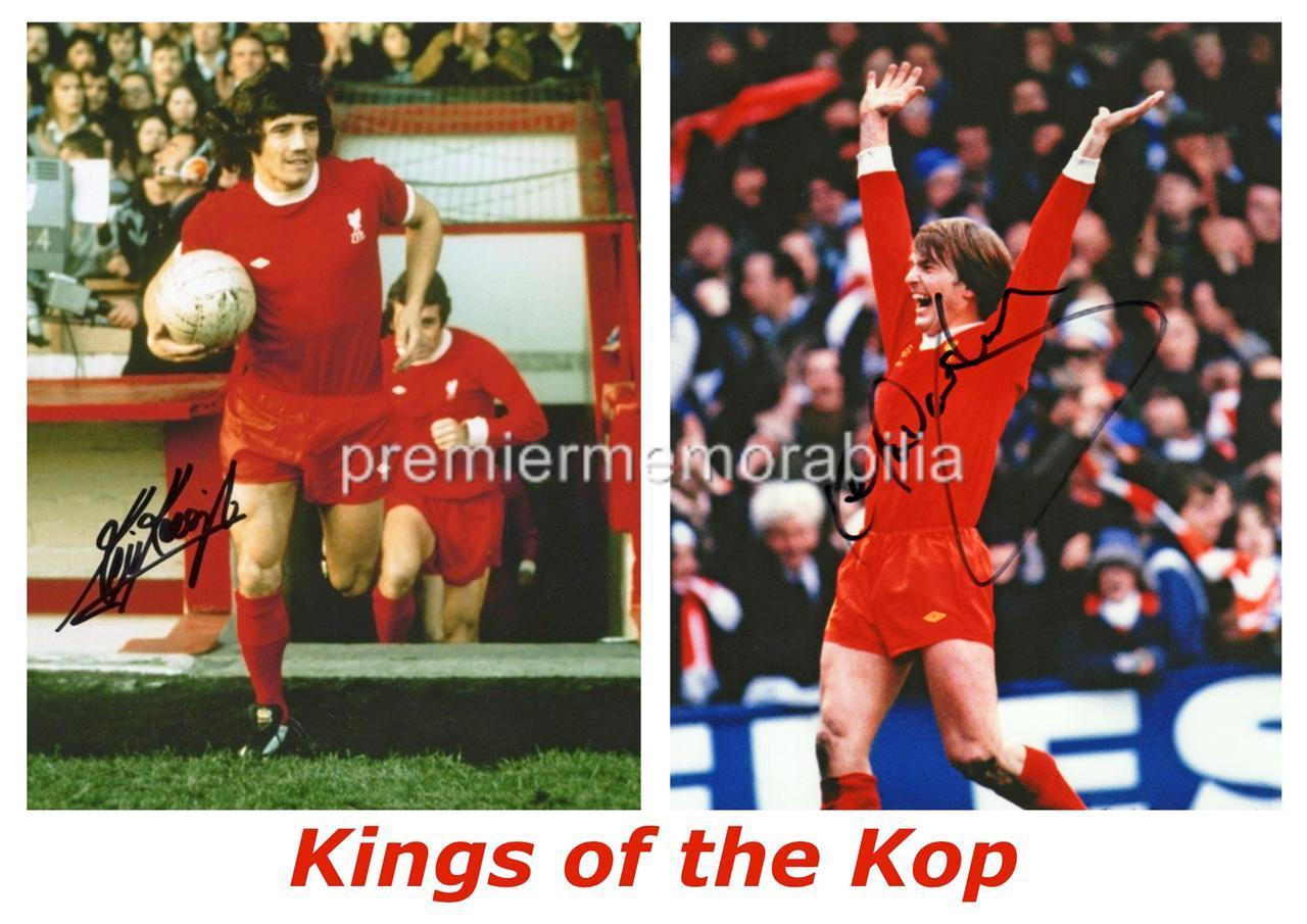 LIVERPOOL FC LEGENDS OF THE KOP KEVIN KEEGAN & KENNY DALGLISH SIGNED ...