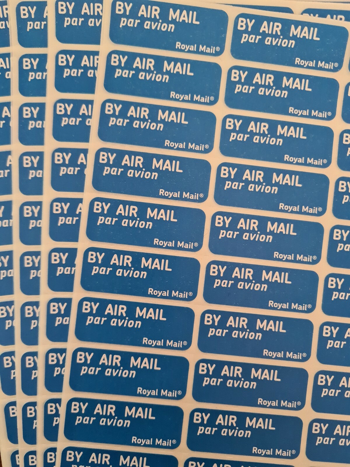 Royal Mail By Air Mail Airmail Par Avion Self Adhesive Labels Stickers ...