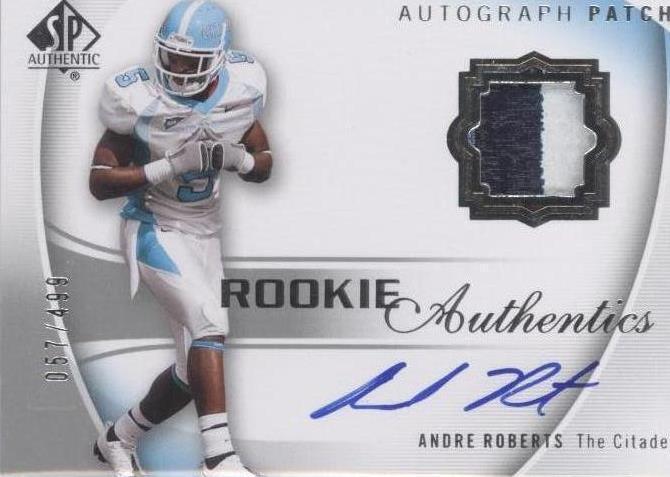2010 SP Authentic - Rookie Authentics Signature Patch Andre Roberts ...