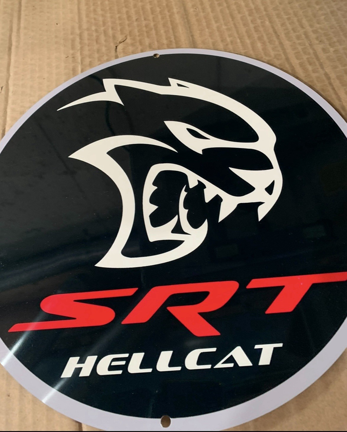 Srt Dodge Hellcat High Quality Round Garage Sign | eBay