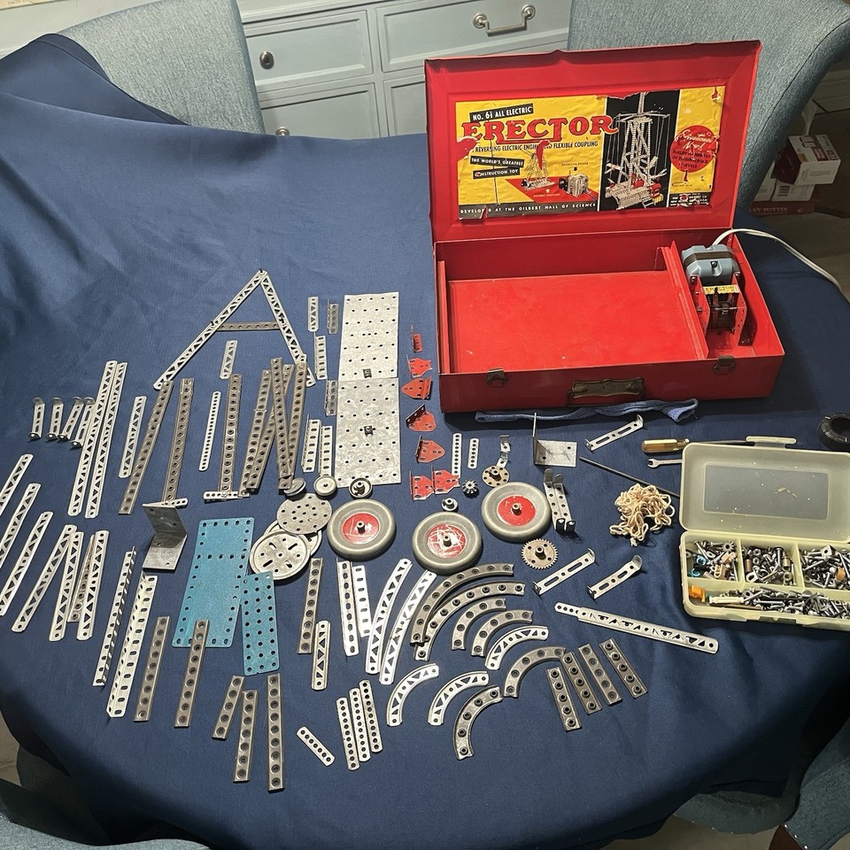 VTG 1948 ERECTOR SET No. 6 1 /2 All Electric by A.C. Gilbert Motor ...