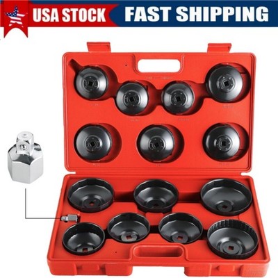 Oil Filter Socket Set Cup Socket Tool Set 16 PCS Oil Filter Cap Wrench ...