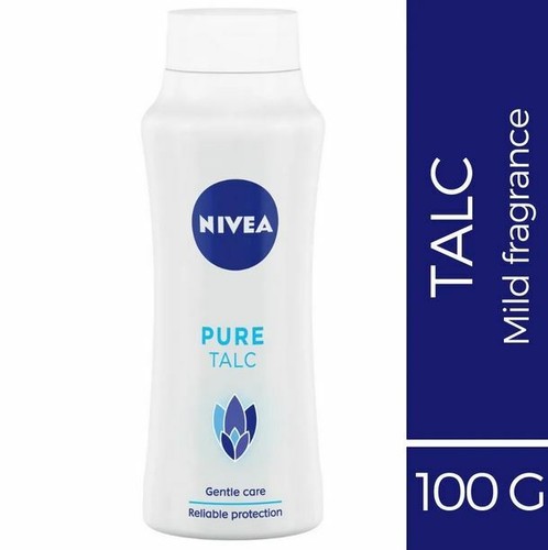 Nivea Gentle Care PURE Talc Reliable Odour Protection Body Talcum ...