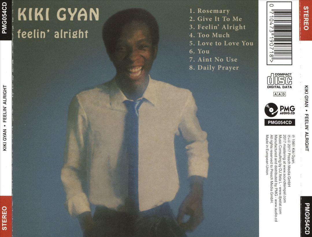 KIKI GYAN - FEELIN' ALRIGHT NEW CD 710473190718| eBay
