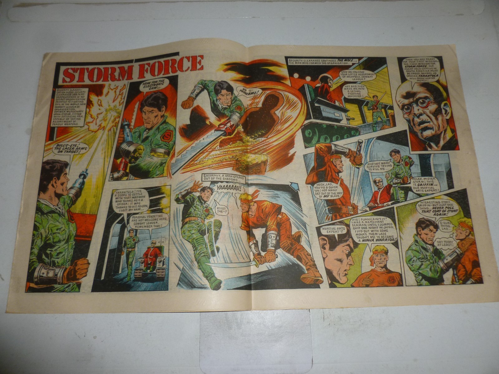 BATTLE with STORM FORCE Comic - Date 31/01/1987 - UK Comic (Inc GAME ...