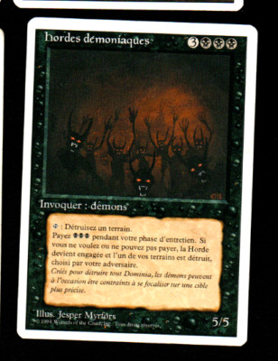 MRM FR/VF Hordes d moniaques - Demonic Hordes MTG Magic FWB 1994 | eBay
