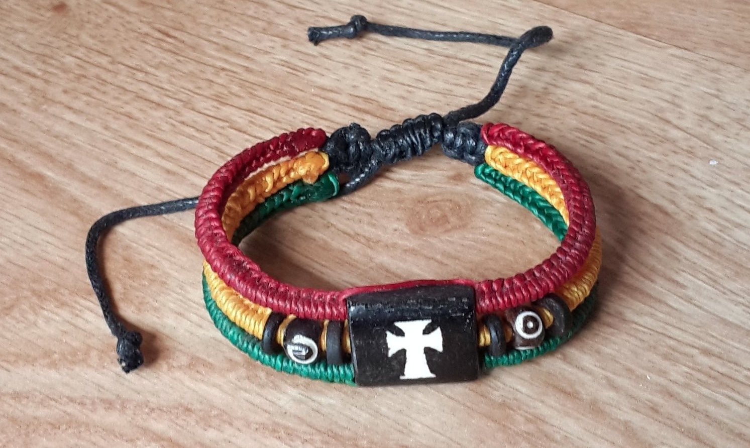 NEW Handmade CROSS CHARM Hemp Bracelet Rasta Reggae Hippie Boho | eBay