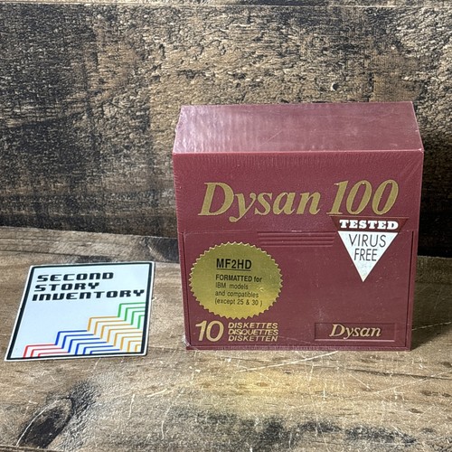 Dysan 100 3.5" Inch Floppy Disks MF2HD Formatted for IBM 81750-51 New ...