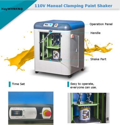 110V Paint Mixer Shaker Automatic Painting Shaking Machine Manual ...