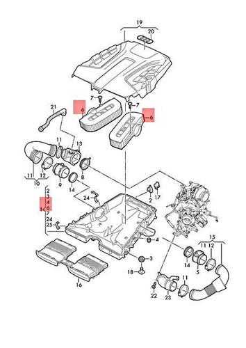 Genuine AUDI VW Audi Q8 Q7 Touareg air filter 4M0133843A | eBay