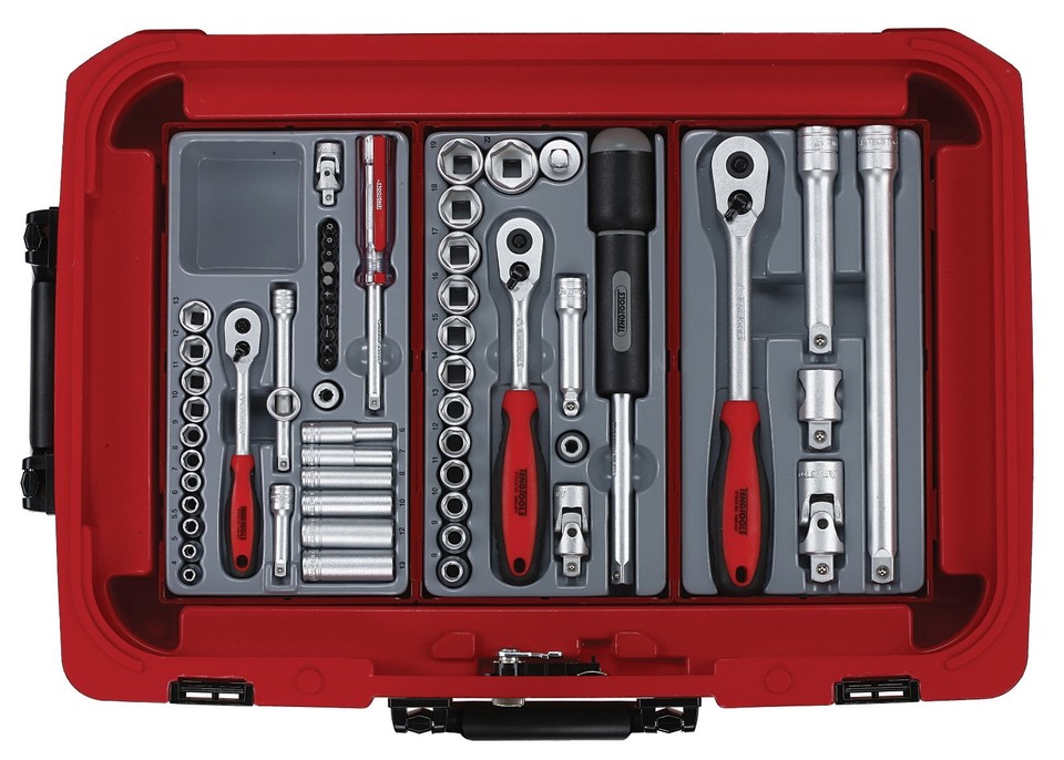 Teng Tools 113 Piece Mechanic's Portable Service Flight Style Tool Kit ...