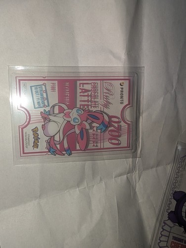 Sylveon Nymphia Pokemon × PRONTO CAFE PROMO Clear Card Japan 2025 | eBay