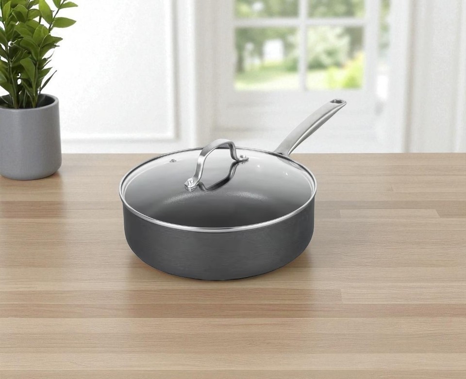 Granitestone Deep Saute Pan Armor Max 4 Qt Nonstick Hard Anodized ...