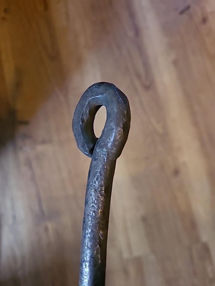 Fire Poker Antique Hand Forged Hook Ice Fire Poker Vintage Farm Tool 20 ...