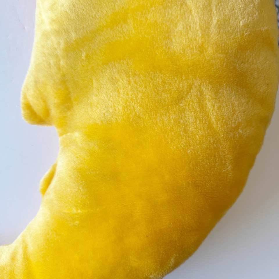 90s Salamander Graphix Yellow Crescent Moon Wall Decor Plush Pillow 22 ...