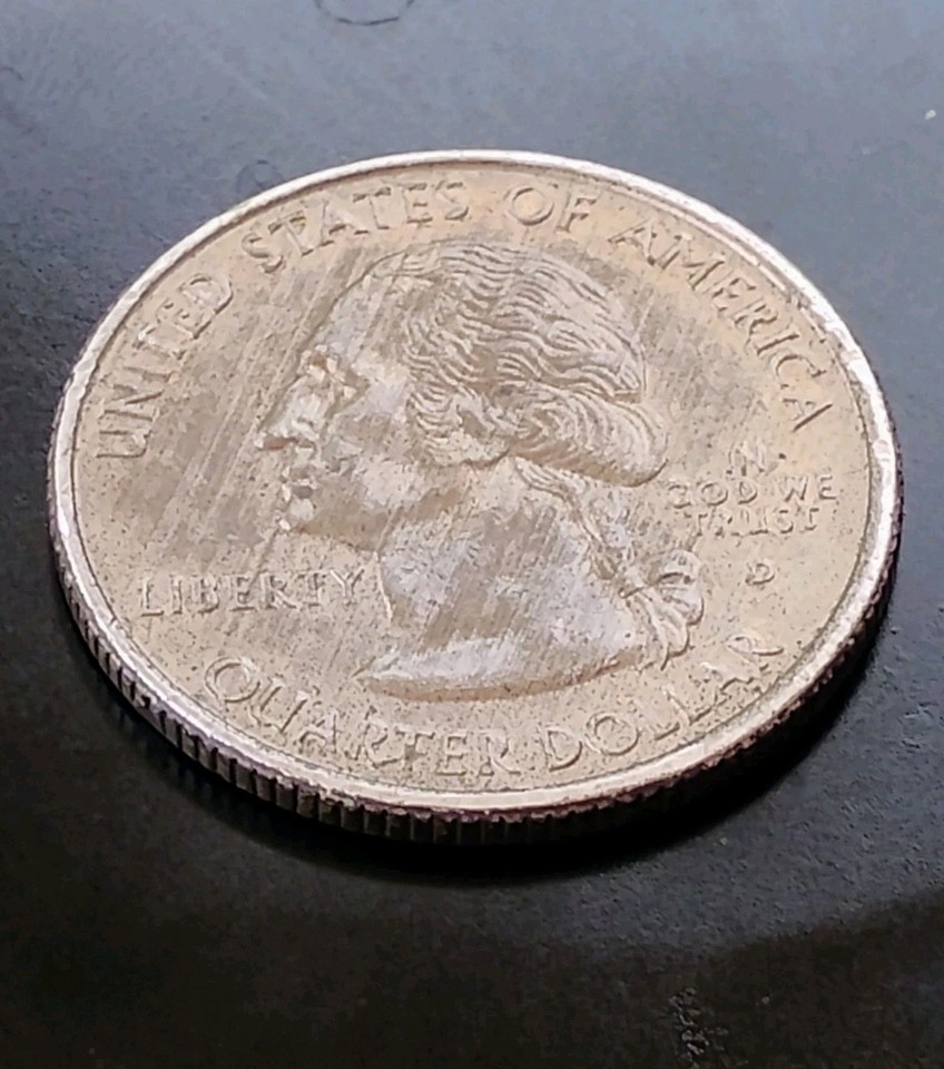 2006 D North Dakota State Quarter Circulated Missing Clad/Lamination ...
