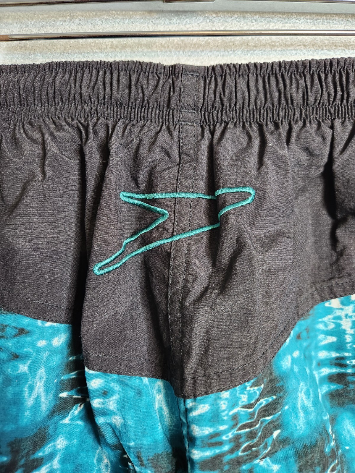 Vintage Speedo Blue Aqua '80s Retro Lined Swim Trunk … - Gem