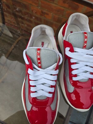 AUTHENTIC ***Prada world cup sneakers slightly used size 6 UK (7US)Men ...
