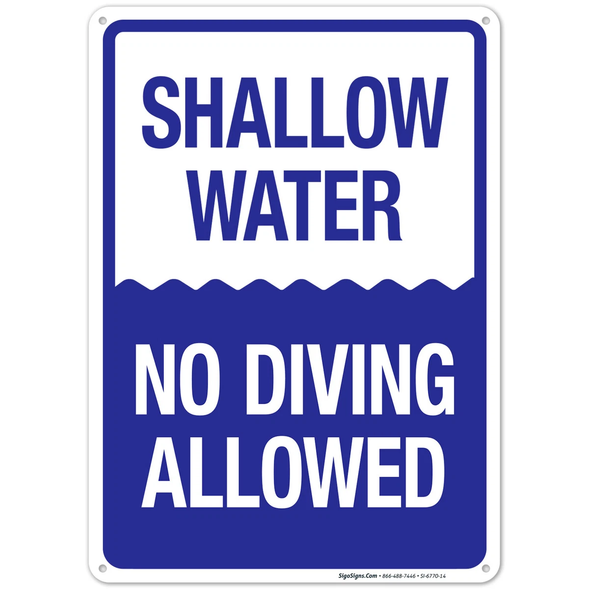 Shallow Water Sign