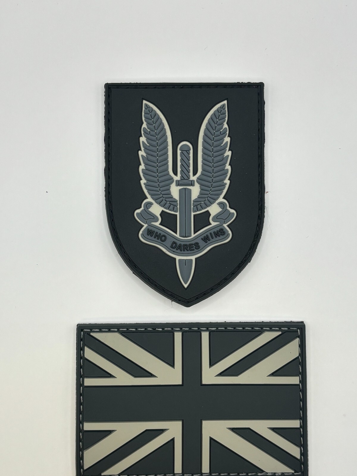UK FLAG CALL OF DUTY SAS "WHO DARES WINS" 2 PIECE PVC PATCHES | eBay