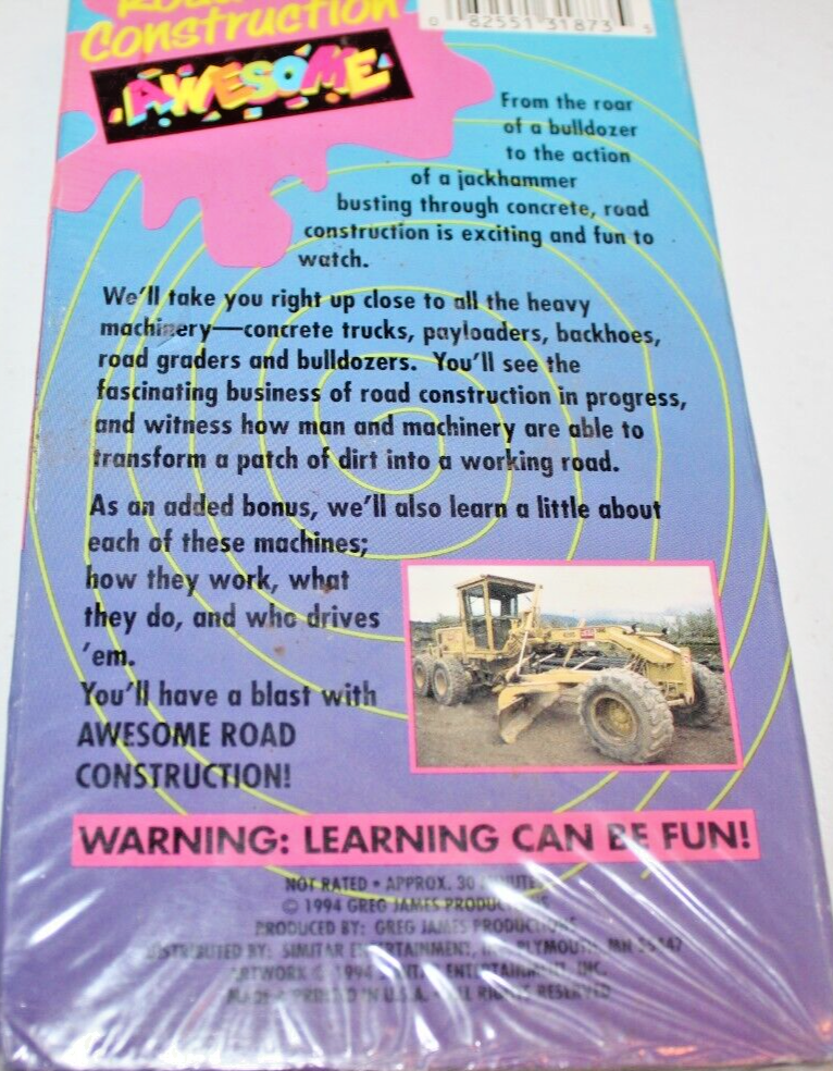 Awesome Road Construction (VHS, 1994) for sale online | eBay
