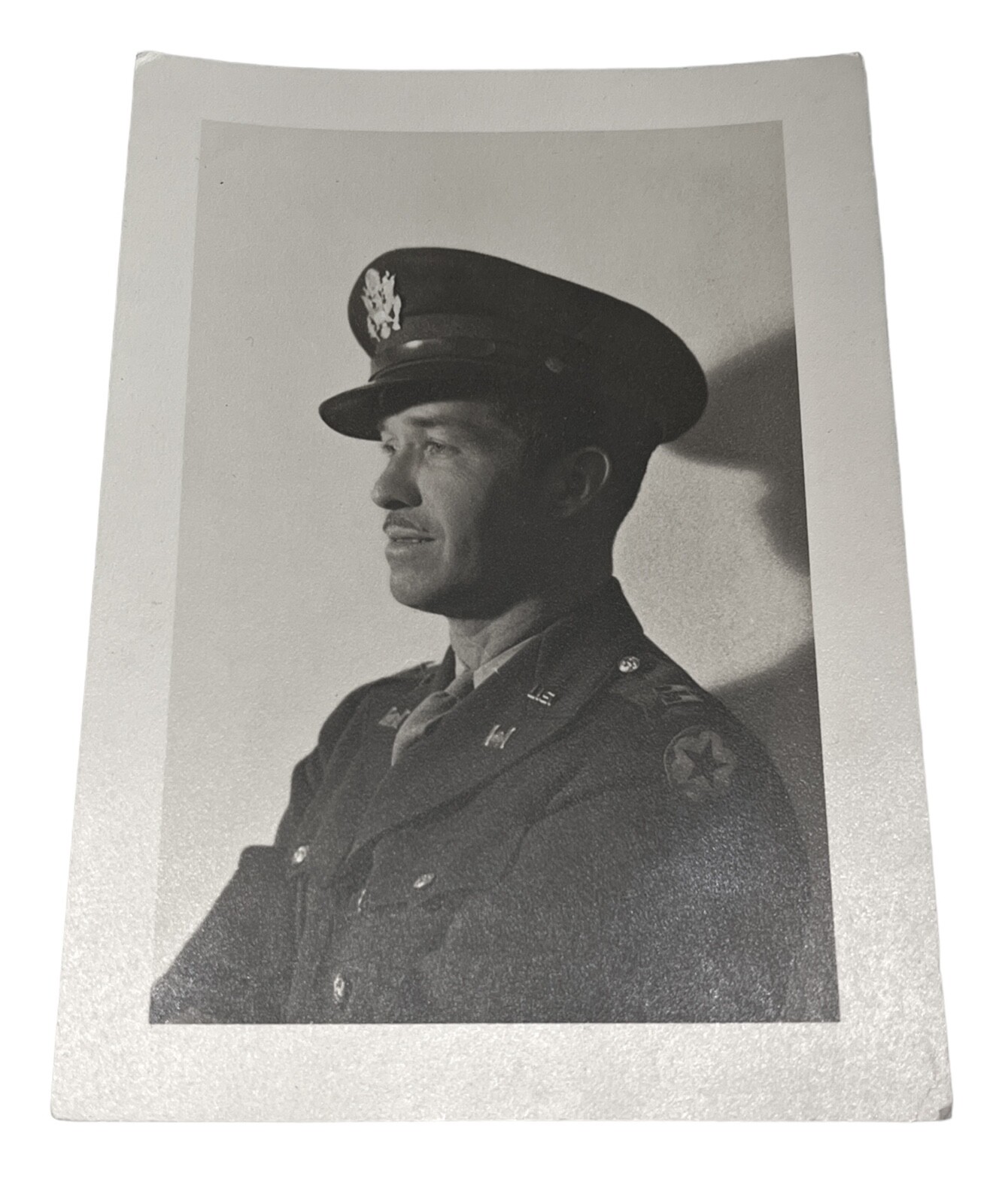 WW2 Photo U.S. Army Captain Harold Hevelston Profile Portrait | eBay