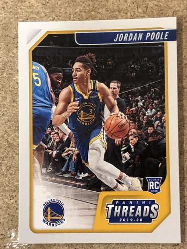 2019-20 Panini Chronicles Threads Jordan Poole #89 Rookie RC | eBay