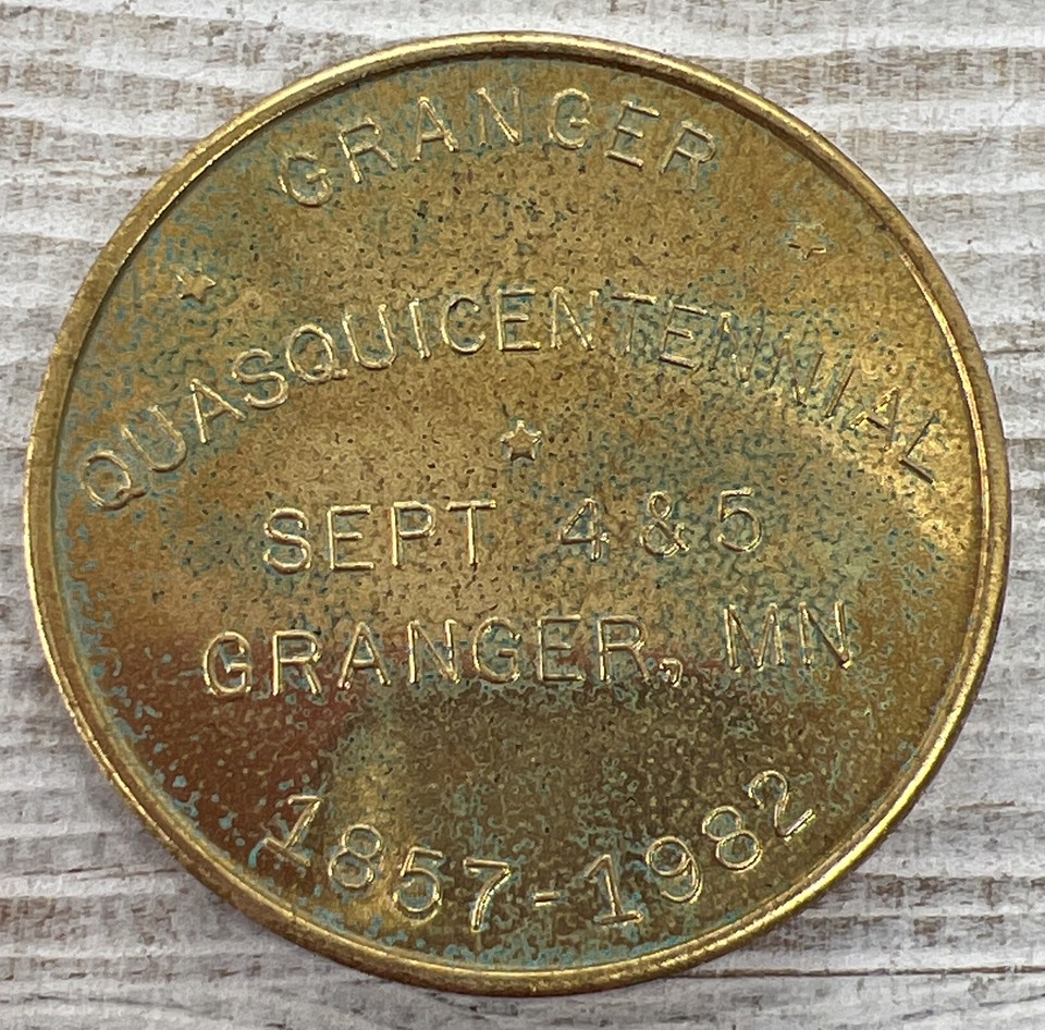 Minnesota GRANGER QUASQUICENTENNIAL Anniversary Coin 1857-1982 FILLMORE ...