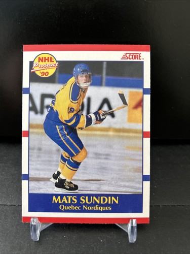 1990 Score #398 Mats Sundin Rookie Card HOF Quebec Nordiques | eBay