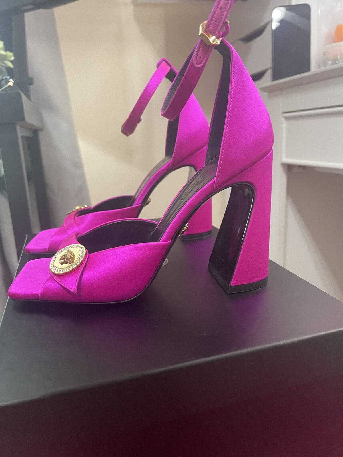 Authentic Versace Medusa Heels - Gem