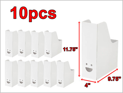 10pcs White Cardboard Holders Organizers for Office File Paperwork ...