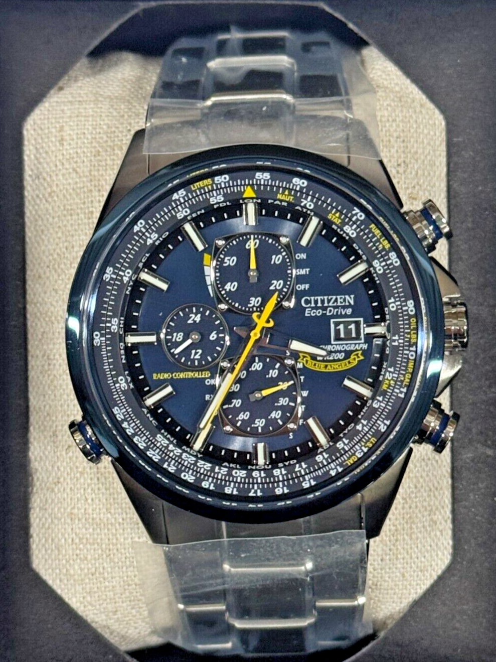 Citizen AT8020-54L Promaster SKY Blue Angels radio 20atm men's watch ...