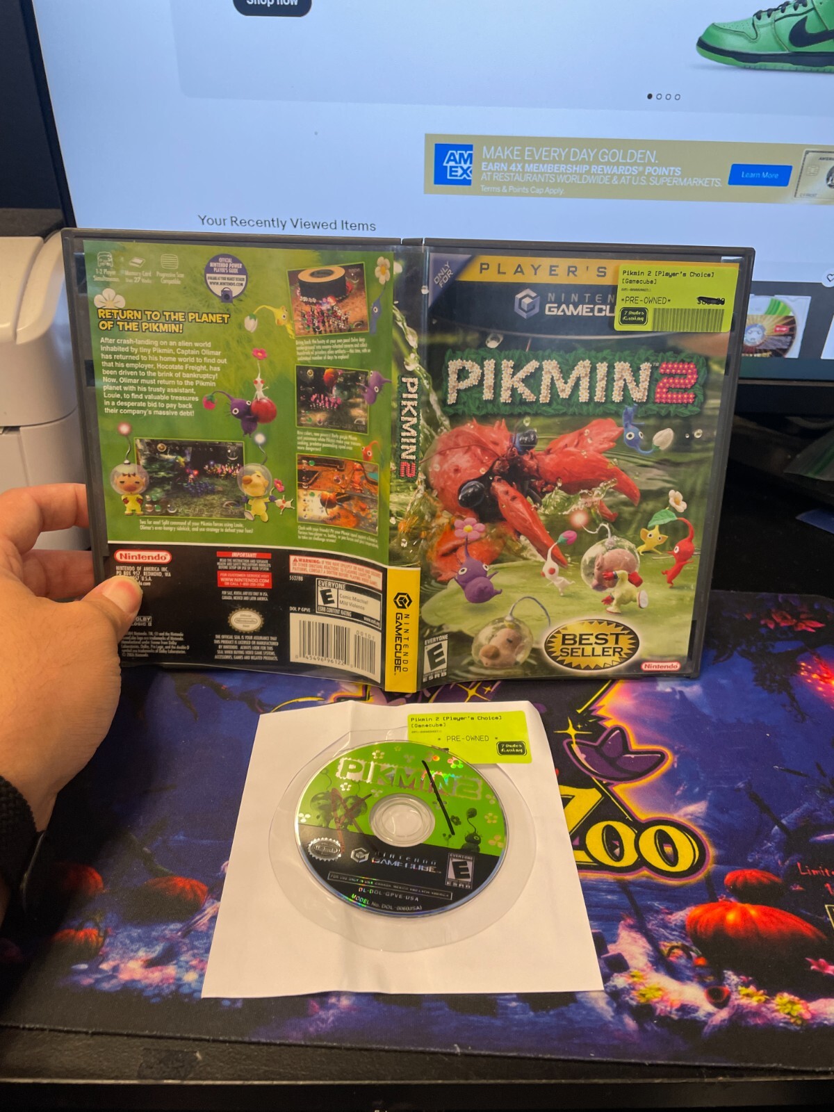 M6 Nintendo GameCube Pikmin 2 Black Label No Manual Players Choice ...