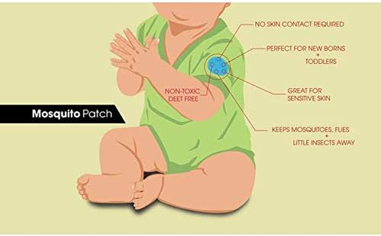 Mosquito Patch Insect Repellent Non Toxic & Deet Free 10 Pack | eBay