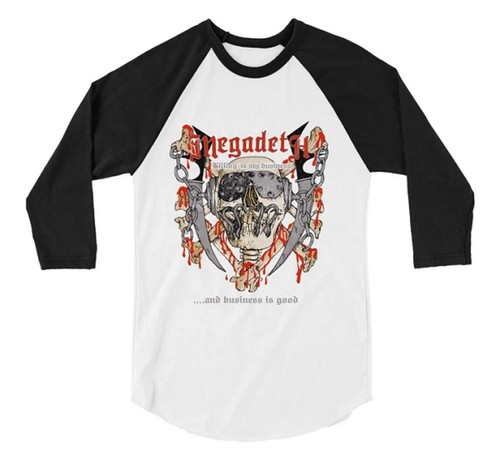 MEGADETH cd cvr KILLING IS MY BUSINESS Official RAGLAN SHIRT XL New ...