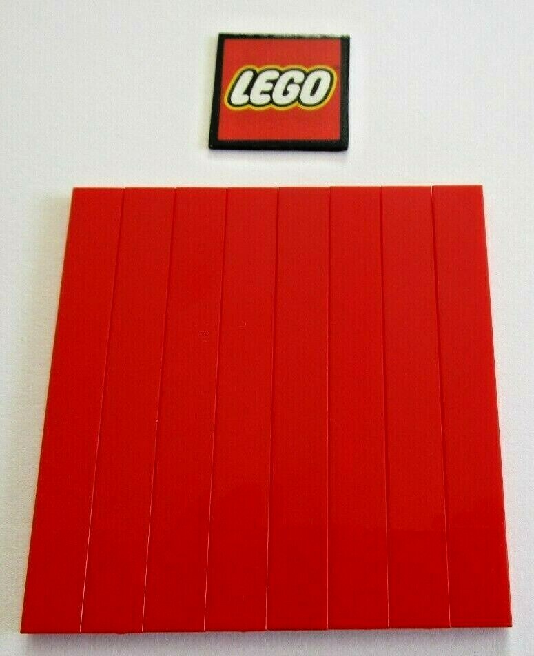LEGO 1x8 Tiles (Packs of 8) - Choose Tile Colour covers 8x8 - Design ...