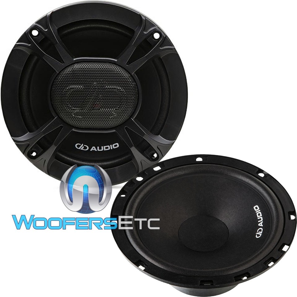 DD AUDIO E-C6.5B 6.5" 125W CAR COMPONENT SPEAKERS CROSSOVERS SOFT ...