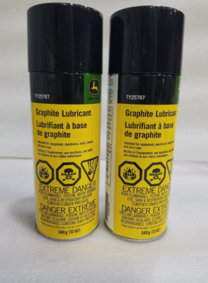 2 cans- John Deere Graphite Lubricant Spray Paint #TY25797 | eBay