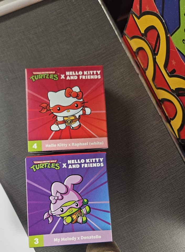 2025 McDonalds TMNT Hello Kitty HAPPY MEAL SEALED Case #2 Dona & RAPHA 150 pcs | eBay