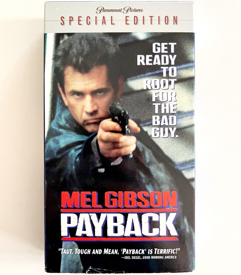 Payback Vintage VHS Mel Gibson Action Special Edition Thriller 1999 ...