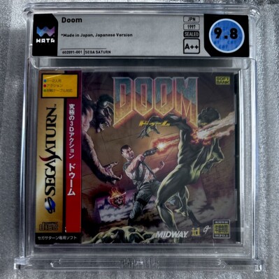DOOM Sega Saturn (Japan Import) Rare WATA GRADE 9.8 A++ US SELLER FREE ...