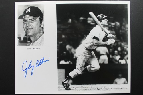 Johnny Callison (d.2006) New York Yankees Signed Autographed Vintage ...