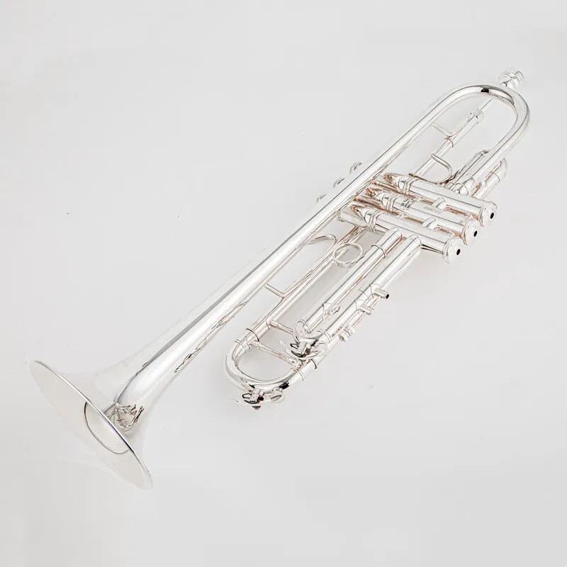 190s-37 50th Anniversary Silver Trumpet Strudents Professional trumpet ...