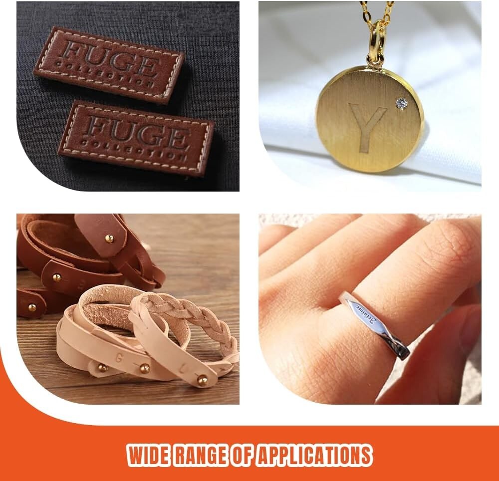 36pc 1/4" Metal Number & Letter Stamp Punch Engraver Imprint Arts ...