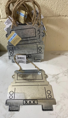 Galvanized Metal Trucks Signs Lot Of 14 Crafters Square Hangable Truck ...