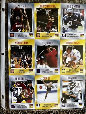 1996 Tiger Woods Sports Illustrated for kids rookie card. Uncut sheet ...