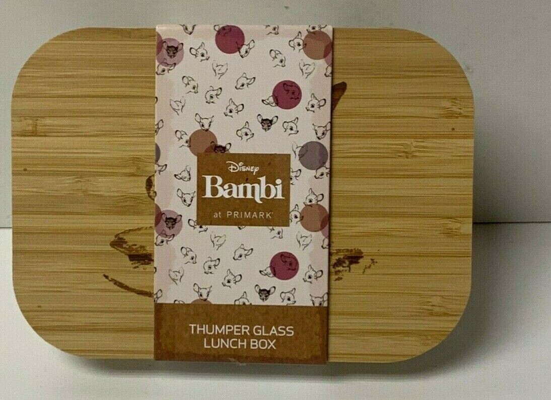 Bambi & Thumper Glass Lunchbox With Bamboo Lid Food Storage Containers ...
