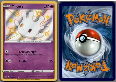 2021 Pokemon, Shining Fates Shiny Vault, #SV057/SV122 Milcery, Holo ...